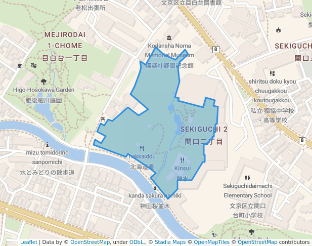 Chinzan-Sō Garden in Bunkyo City | Map and Routes