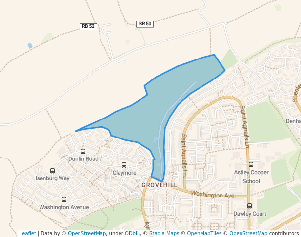Grovehill Playing Fields in Hemel Hempstead | Map and Routes