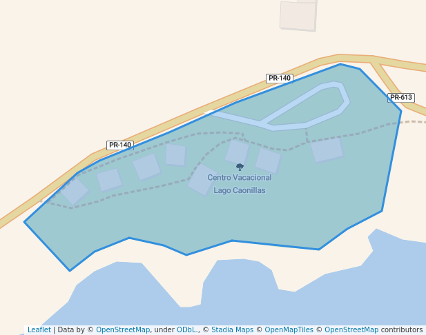 Caonillas Lake Vacation Center in Utuado | Map and Routes