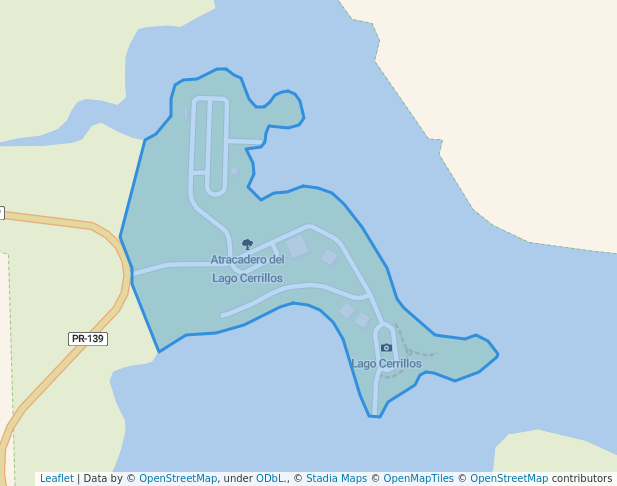 Atracadero del Lago Cerrillos in Ponce | Map and Routes