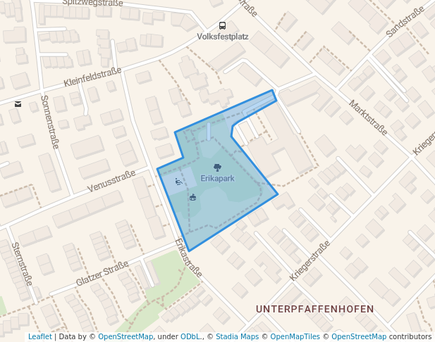 Erikapark in Germering | Map and Routes