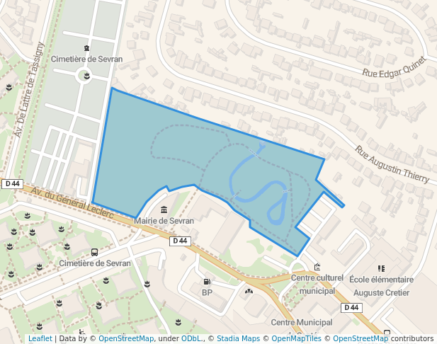 Parc Louis Armand in Sevran | Map and Routes