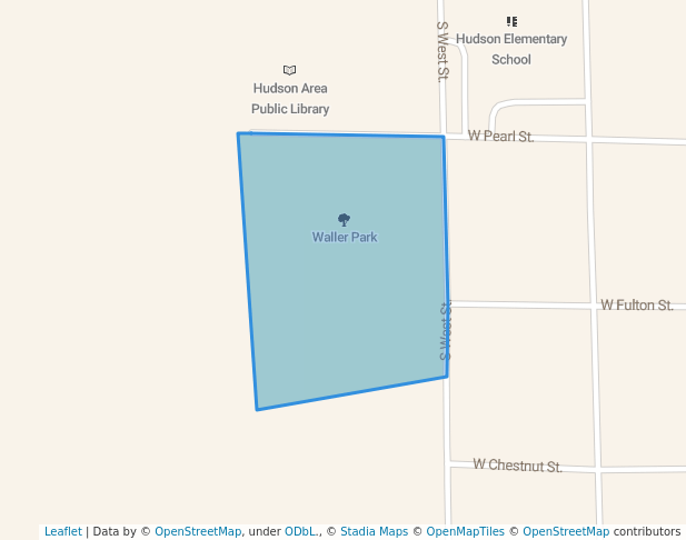 Waller Park in Hudson | Map and Routes