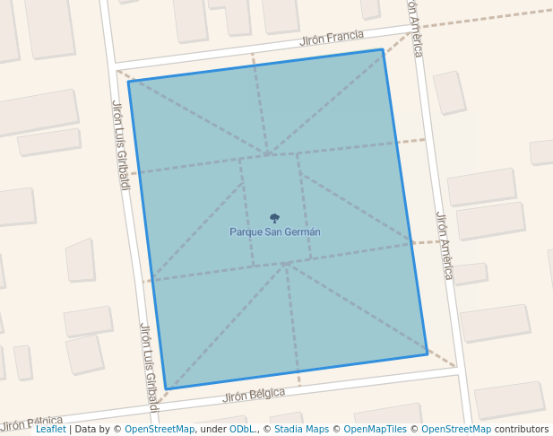 Parque San Germán in La Victoria | Map and Routes