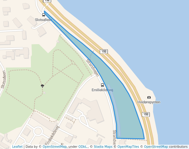 Hvidøre Strandpark in Klampenborg | Map and Routes