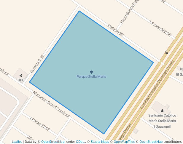 Parque Stella Maris in Las Brisas Guasmo Sur | Map and Routes