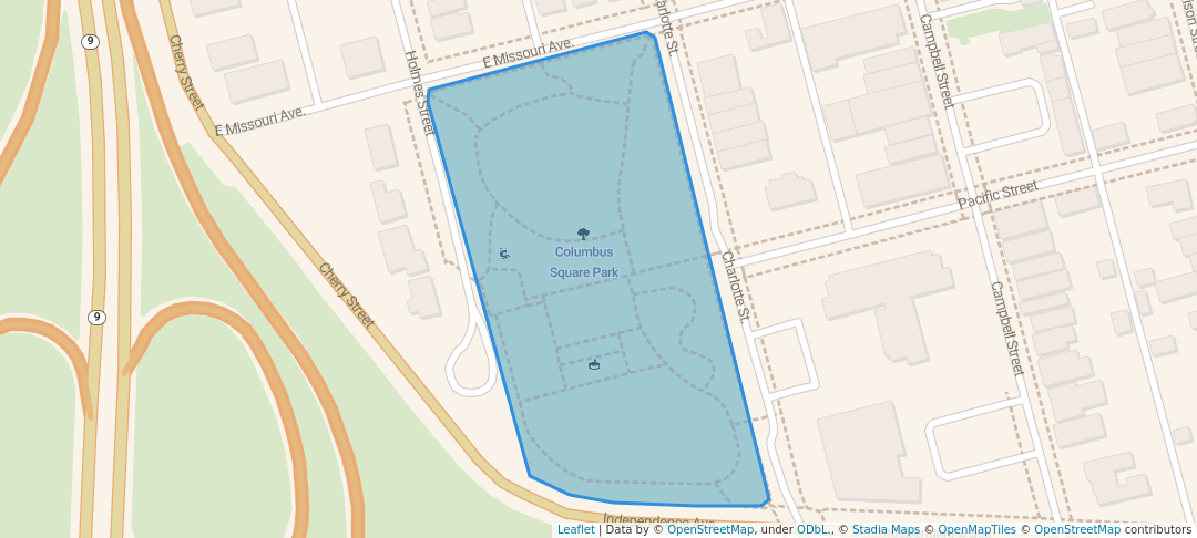 Columbus Missouri Map