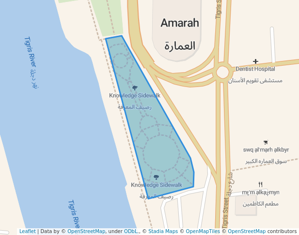 Knowledge Sidewalk in Amarah | Map and Routes