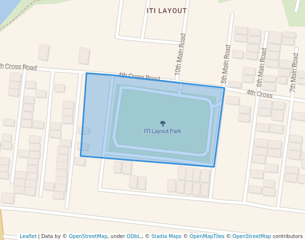 ITI Layout Park in Bengaluru | Map and Routes