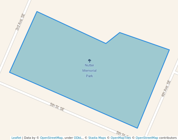 Nutter Memorial Park in Sidney | Map and Routes