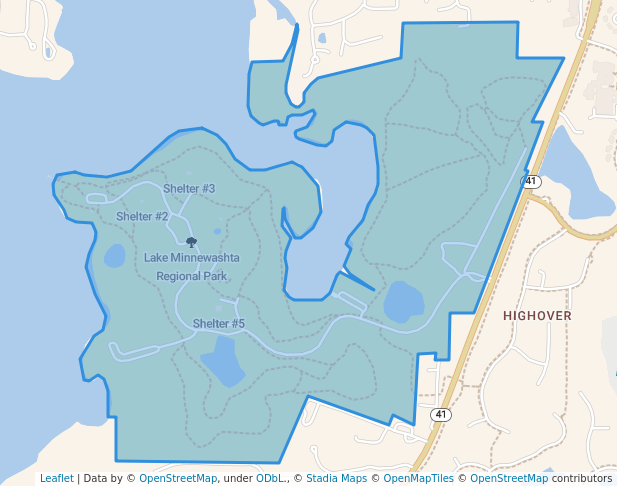 Lake Minnewashta Regional Park in Chanhassen | Map and Routes