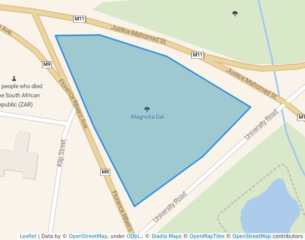 Magnolia Dal in Pretoria | Map and Routes