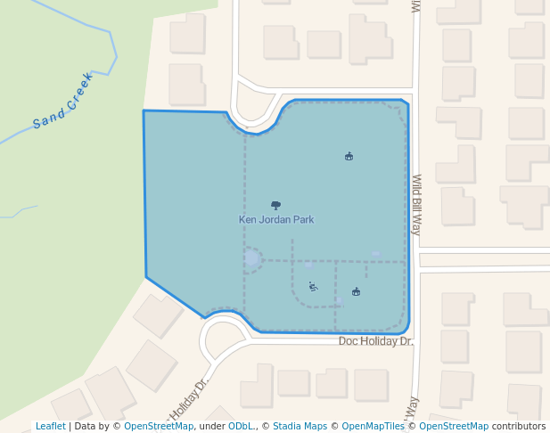 Ken Jordan Park in Colorado Springs | Map and Routes
