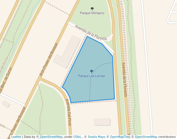 Parque Las Lomas in San Borja | Map and Routes