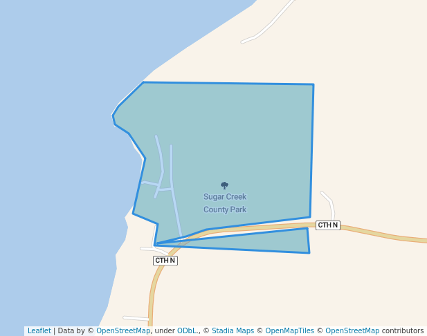 Sugar Creek County Park in Brussels | Map and Routes