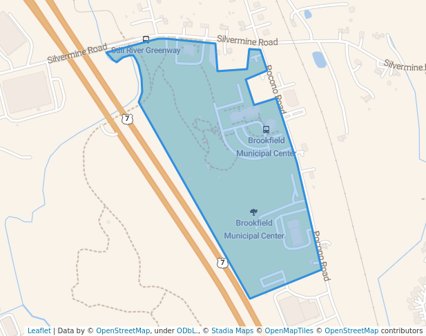 Brookfield Municipal Center in Brookfield | Map and Routes