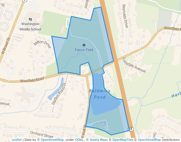 Baldwins Pond & Park in Meriden | Map and Routes