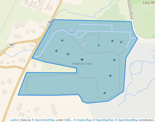 Peckham Field in Middlefield | Map and Routes