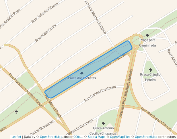 Praça dos Ciclistas in Botucatu | Map and Routes