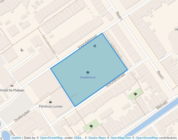 Doelentuin in Delft | Map and Routes