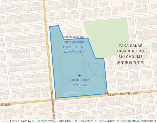 つつじ公園 in Kitami | Map and Routes