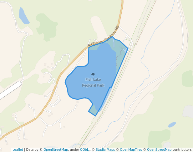 Fish Lake Regional Park in Cheney | Map and Routes