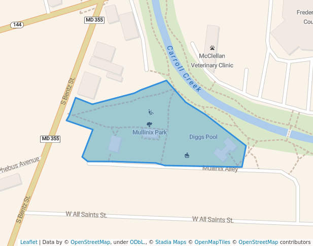 Mullinix Park in Frederick | Map and Routes