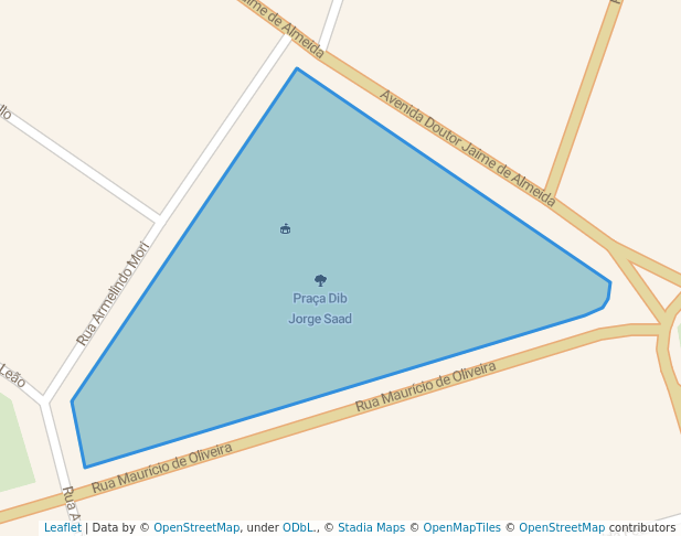 Praça Dib Jorge Saad in Botucatu | Map and Routes