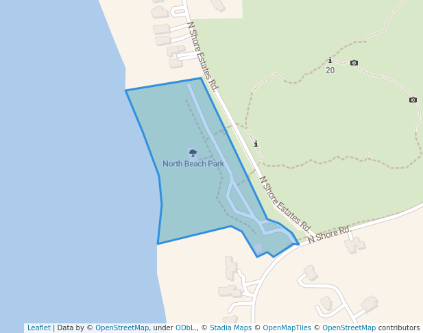 North Beach Park in Spring Lake | Map and Routes