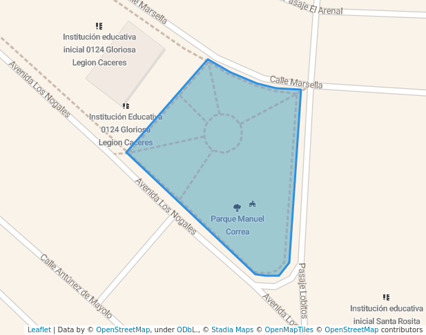 Parque Manuel Correa in Santa Anita | Map and Routes