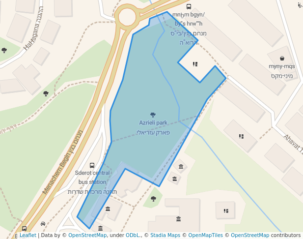 Azrieli park in Sderot | Map and Routes