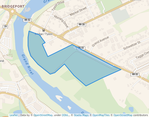 Joe Thompson Park in Kitchener | Map and Routes