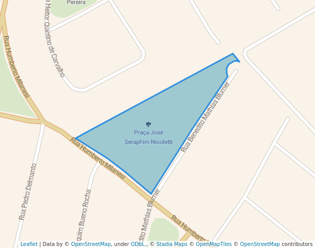 Praça José Seraphim Nicoletti in Botucatu | Map and Routes