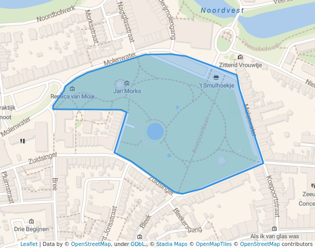 Molenwaterpark in Middelburg | Map and Routes