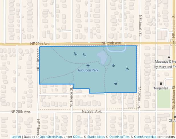 Audubon Park in Minneapolis | Map and Routes