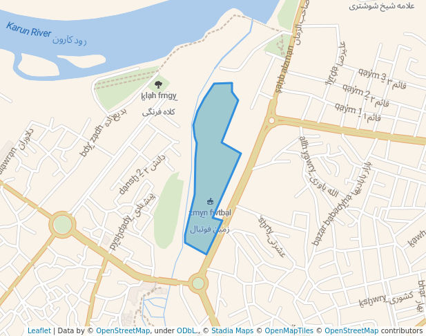 پارک مطهری in Shushtar | Map and Routes