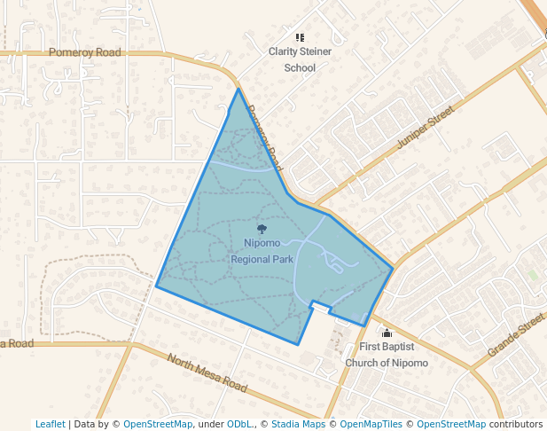 Nipomo Regional Park in Nipomo | Map and Routes