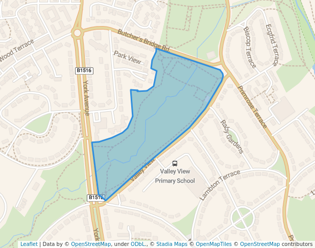Valley View Playground in Jarrow | Map and Routes