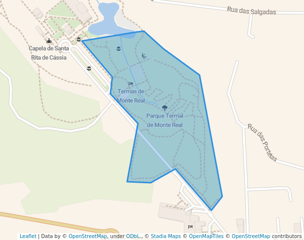 Parque Termal de Monte Real in Monte Real | Map and Routes