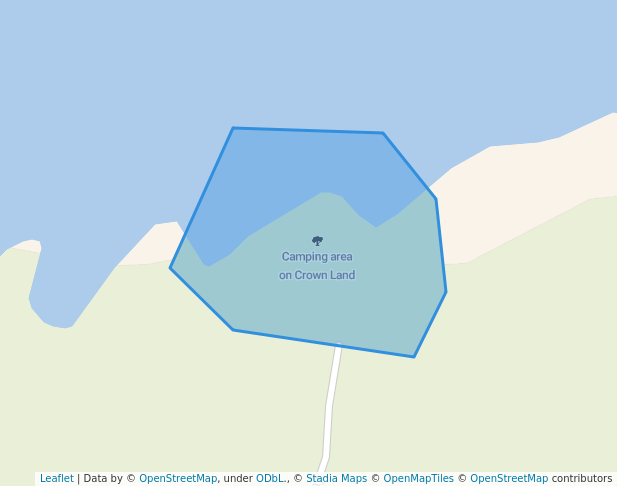 Camping area on Crown Land in Lanark | Map and Routes