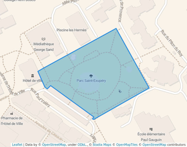 Square Saint-Exupéry in Vitrolles | Map and Routes