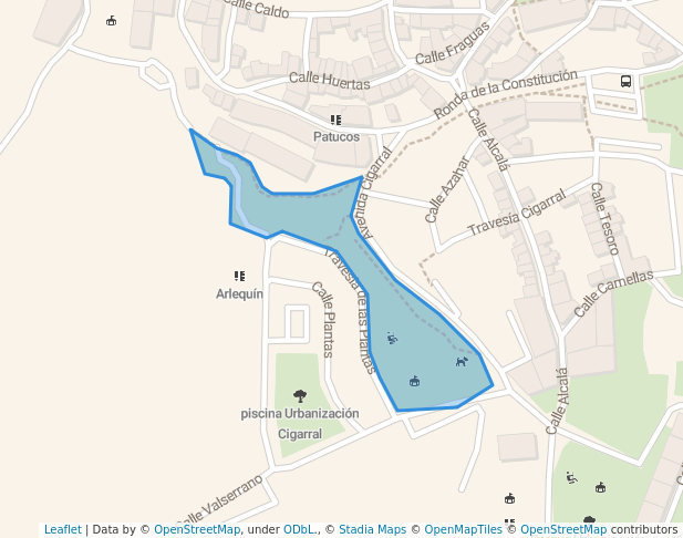 Parque Las Fuentes in Algete | Map and Routes