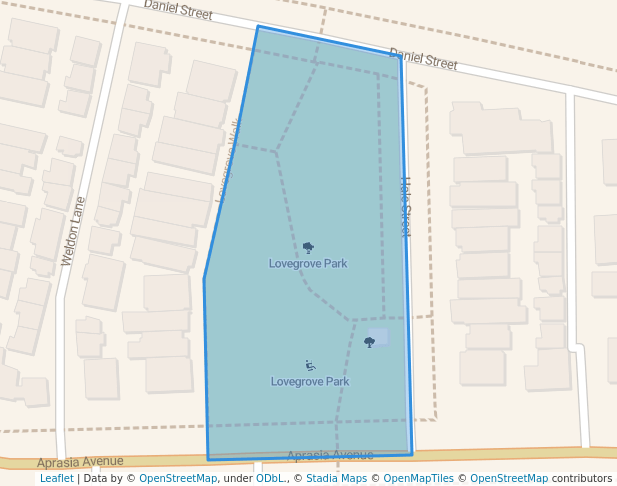 Lovegrove Park in Googong | Map and Routes