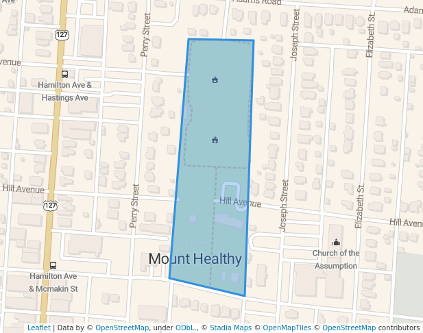 Mount Healthy City Park in Cincinnati | Map and Routes