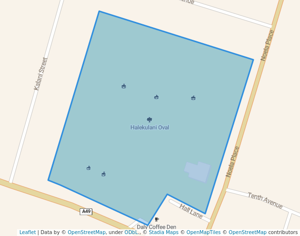 Halekulani Oval in Budgewoi | Map and Routes