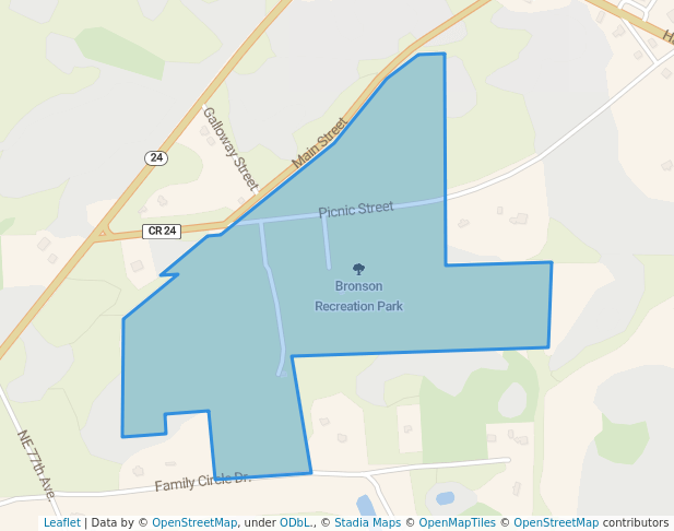 Bronson Recreation Park in Bronson | Map and Routes