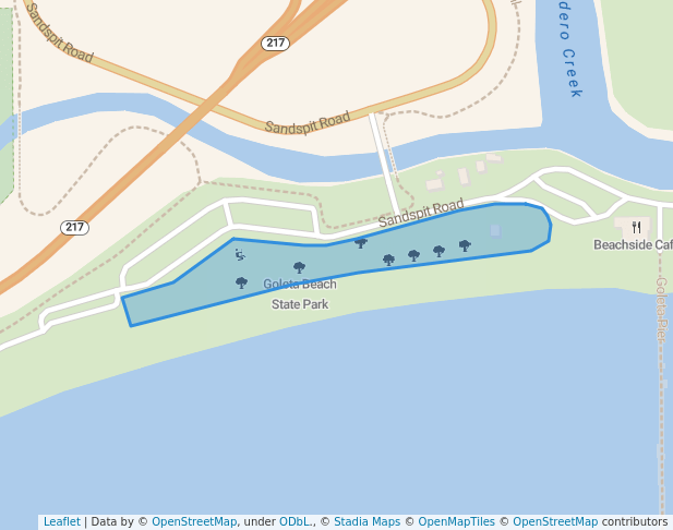Goleta Beach State Park in Santa Barbara | Map and Routes