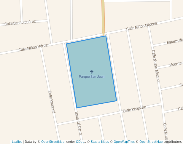 Parque San Juan in Tenosique de Pino Suárez | Map and Routes