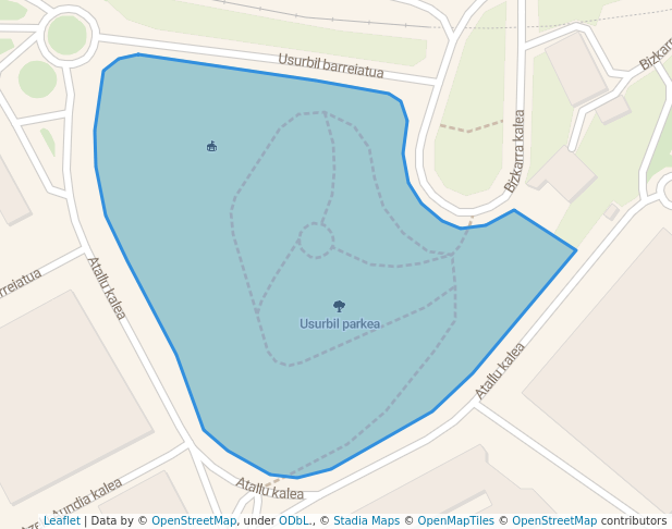 Usurbil parkea in Usurbil | Map and Routes