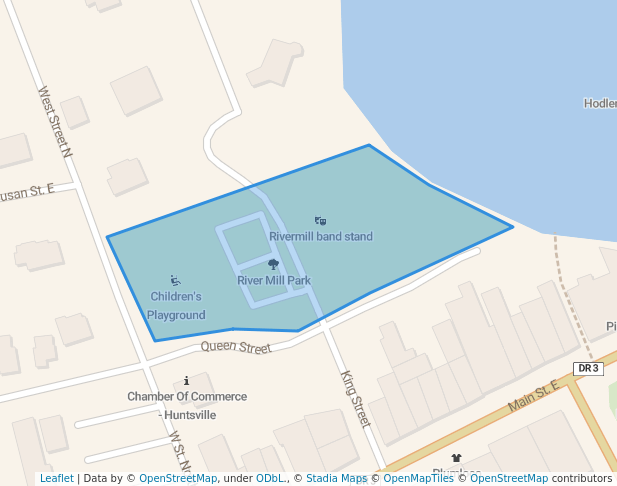 River Mill Park in Huntsville | Map and Routes
